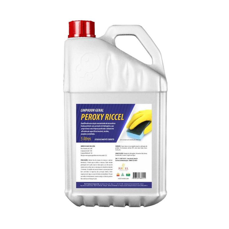 Limpador Geral Peroxy Riccel 5 litros ideal superfícies laváveis e ...