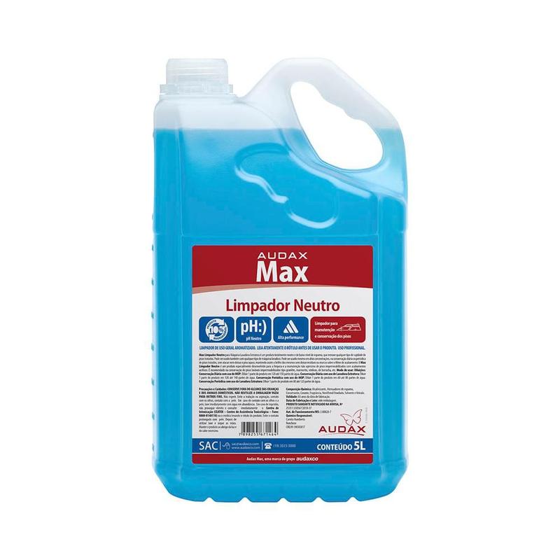 Limpador Neutro Audax Max 5L - Limpador Multiuso - Magazine Luiza