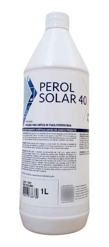 Limpador Placa Fotovoltaicas Energia Solar Solar 40 1l Perol - Produtos de Limpeza - Magazine Luiza