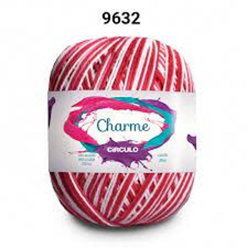 Linha Charme Círculo 150g 100% Algodão 396 Metros Linha Croche ...