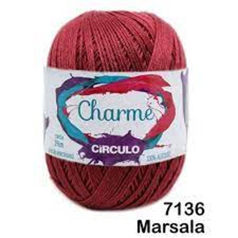 Linha Charme Círculo 150g 100% Algodão 396 Metros Linha Croche ...