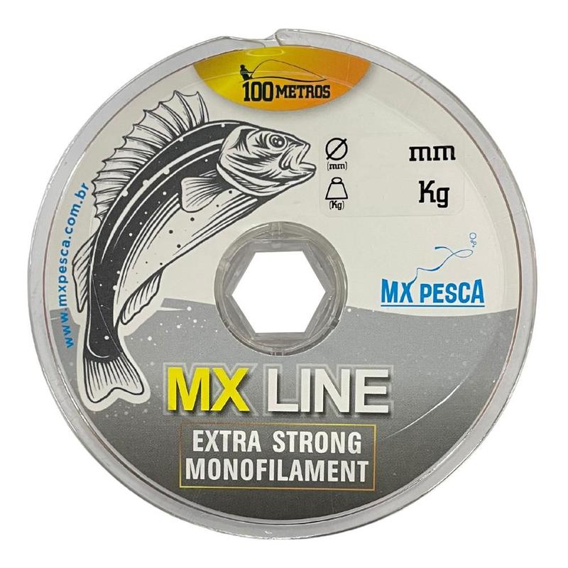 Linha de Pesca Mono P/ Pesqueiro 0,45mm 25,92kg 100m MX Line - MX Pesca ...
