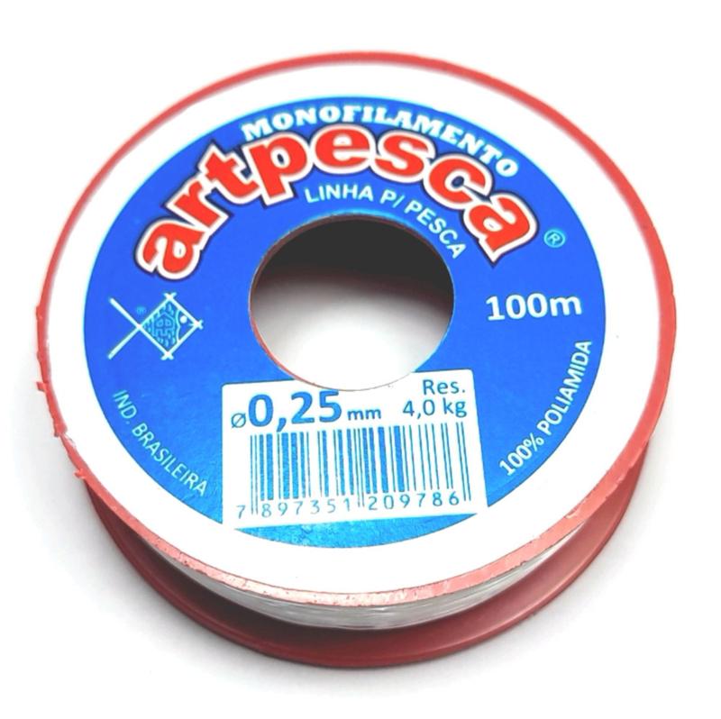 Linha Fio Nylon 0,25mm Com 100 Metros Para Pesca e Artesanato ...