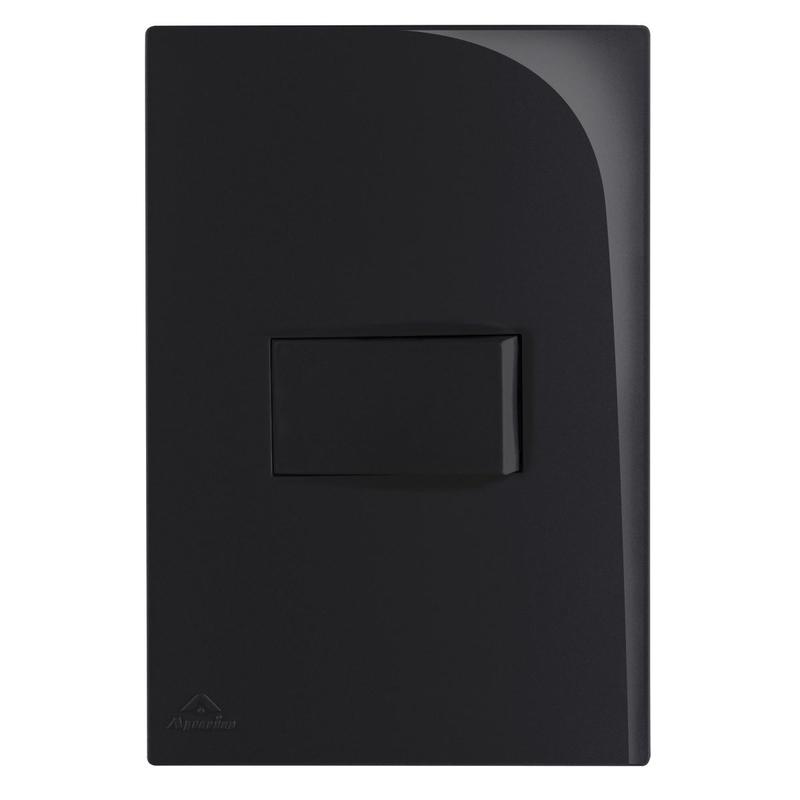 Linha Lisse Conjunto Preto 4x2 Interruptor Simples 10a Preto - APOIO ...