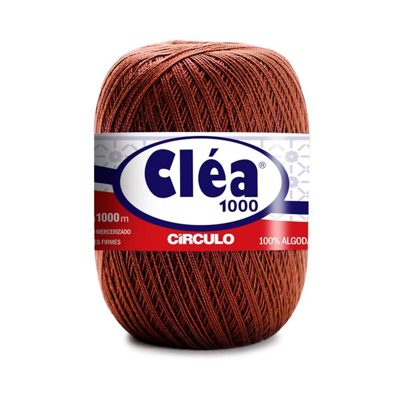 Linha para Crochê c/ 1000m Cléa - Cor 7529 Terracota - Círculo - Linha ...