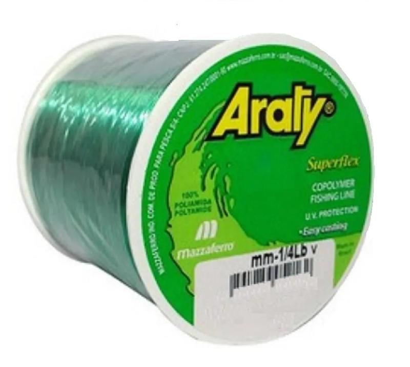 Linha Pesca Araty Superflex Verde Carretel 100 Gramas 0,25 0,30 0,35 0 ...