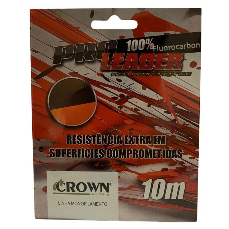 Linha Pro Leader 100% Fluorcarbono Líder 0,33mm 10m Chicote - Crown ...