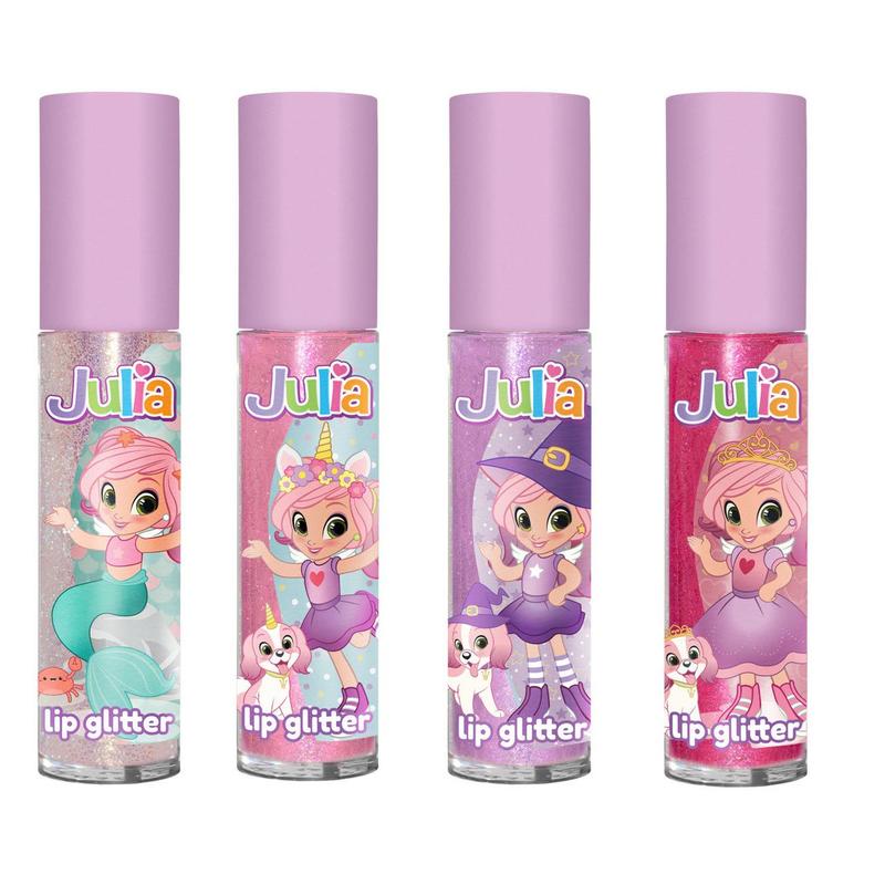 Lip Glitter Maquiagem Infantil Julia City Girls Kids - Kit com 4 unidades - Batom - Magazine Luiza