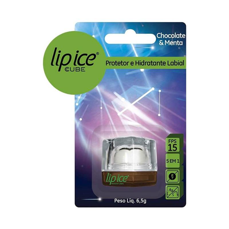Lip Ice Cube Protetor Labial Fps15 Chocolate C/ Menta - Protetor Labial ...