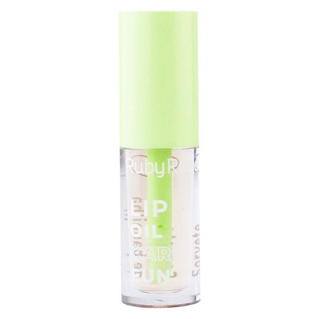 Lip Oil Care Fun Ruby Rose - Bala de coco - Lip Balm - Magazine Luiza