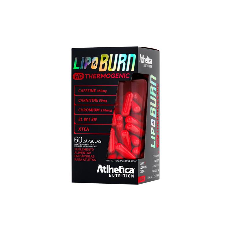 Lipo Burn Hd (60 Cápsulas) Atlhetica Nutrition - Termogênico - Magazine ...
