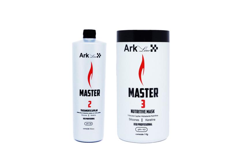 Liso Master 500ml Ativo Passo 2 + Mascara Passo 3 - 1 Kg - Ark Line ...