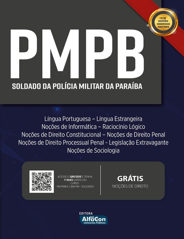 Livro - Apostila PMPB - Soldado da Polícia Militar do Estado da Paraíba ...
