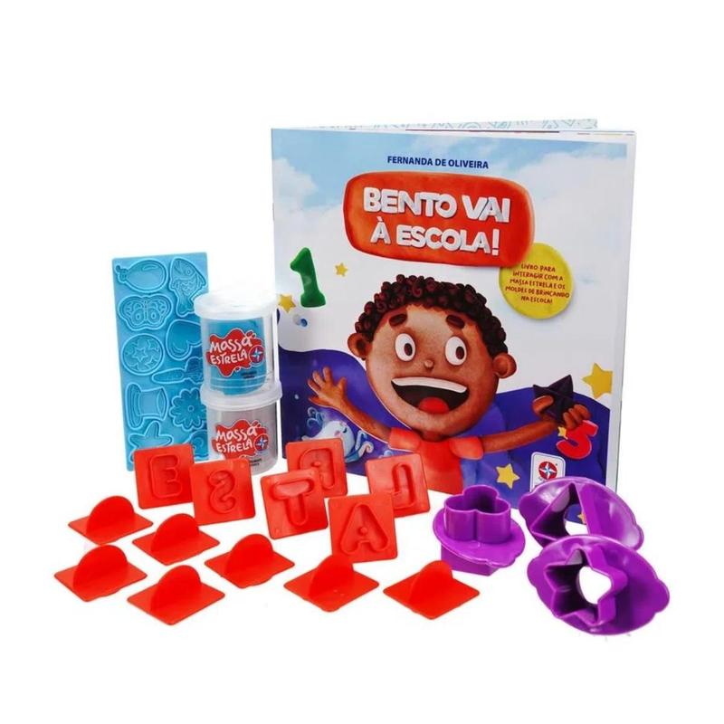 Livro Bento Vai à Escola com Massa Modelar Massinha Estrela - Massinha ...
