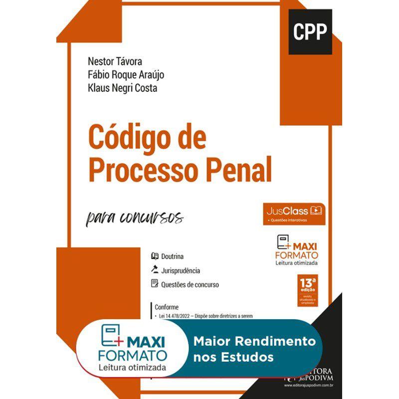 Livro - Codigo de Processo Penal Comentado para Concursos (cpp) - Tavora/araujo/ Costa - Livros ...