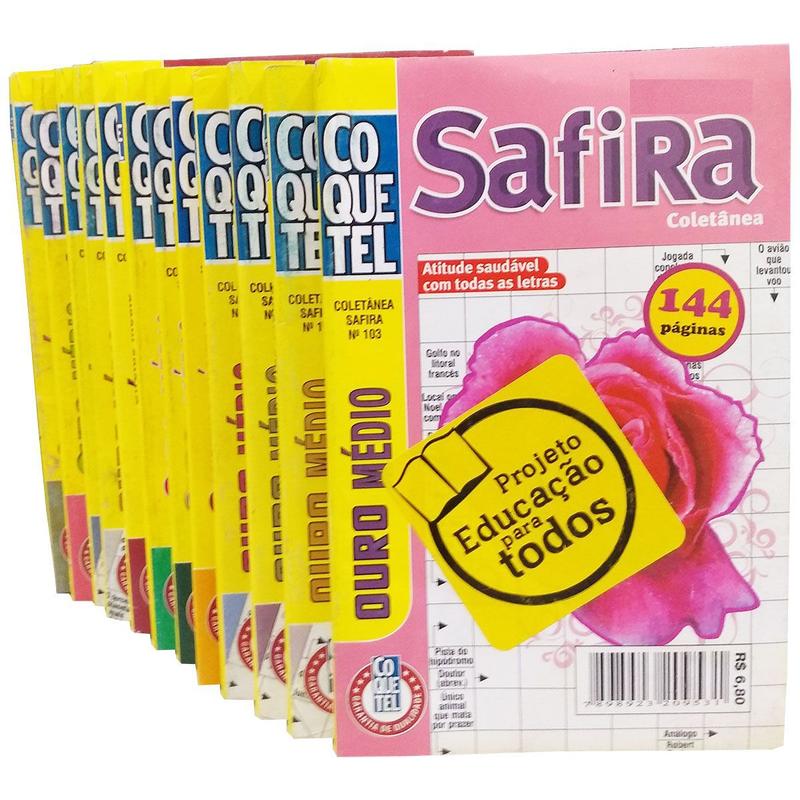 Livro Coletânea Coquetel Palavras Cruzadas Ouro Médio Pocket - Música ...