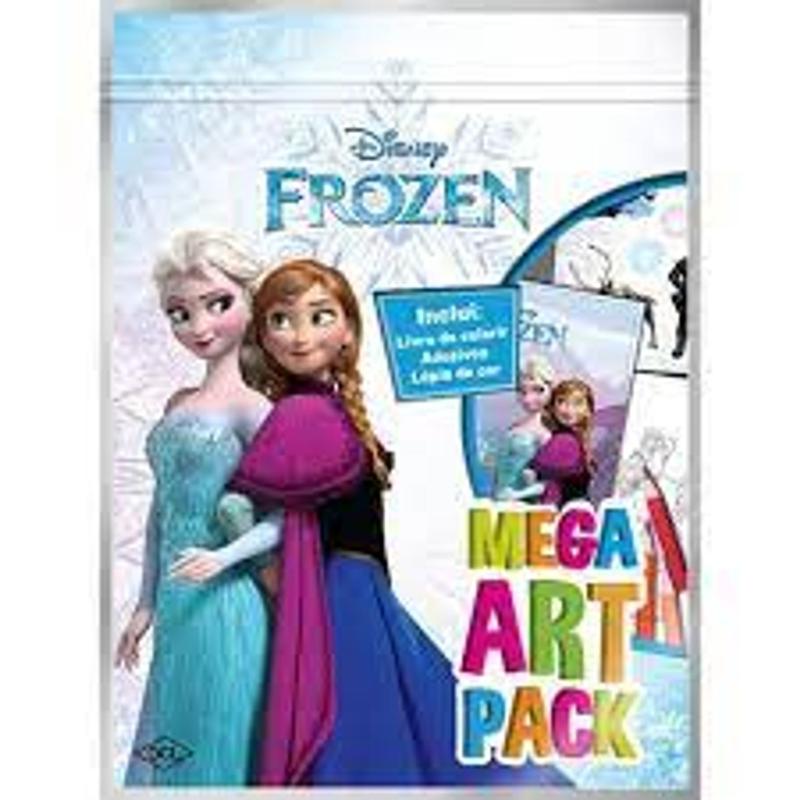 Livro Infantil Colorir Frozen Mega ART PACK - Planeta Criança - Kit de ...