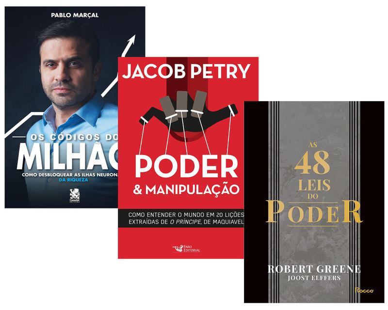 Livro Os Códigos do Milhão+ Poder e Manipulação+ As 48 Leis do Poder ...