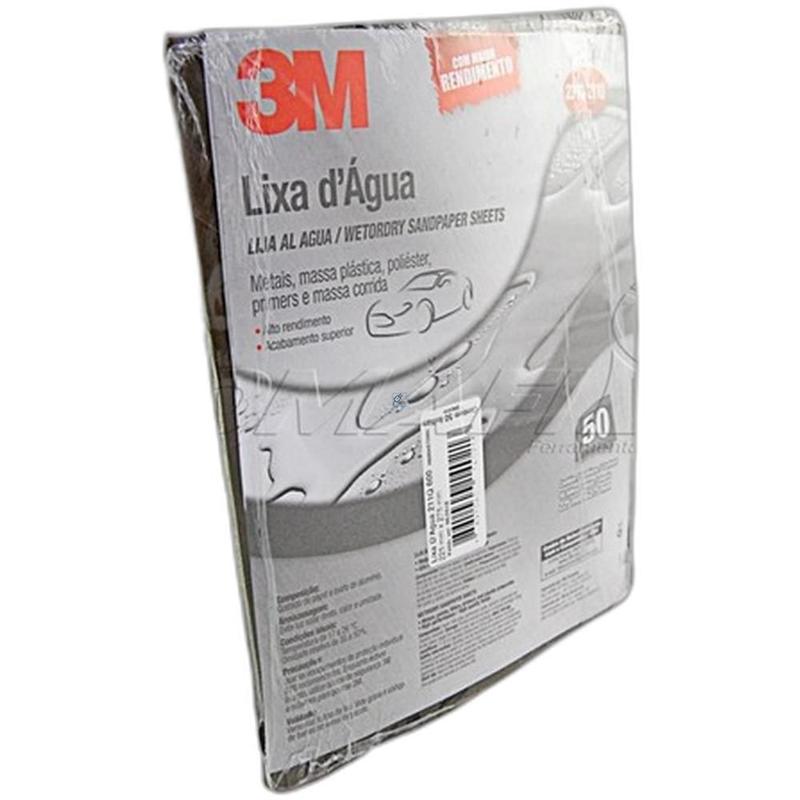 Lixa D Agua 3m 360 - Kit C/50 FOLHAS(S) - Lixa para Madeira - Magazine ...