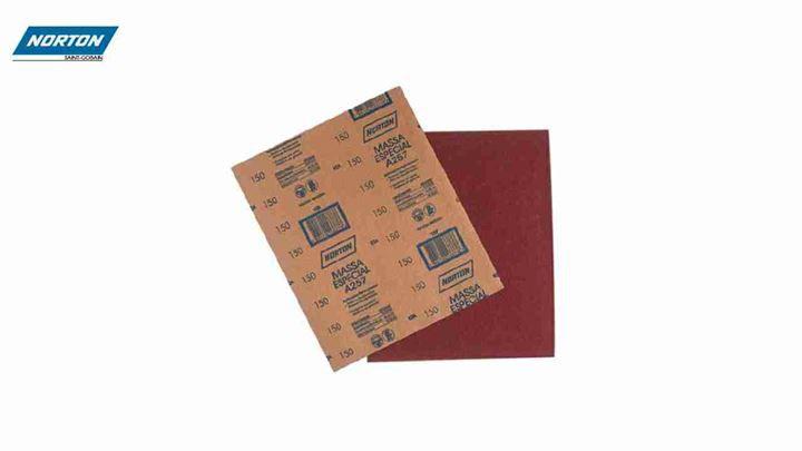 Lixa Massa Norton Grão 100-A-257 Pacote Com 50 Folhas - Lixa para ...
