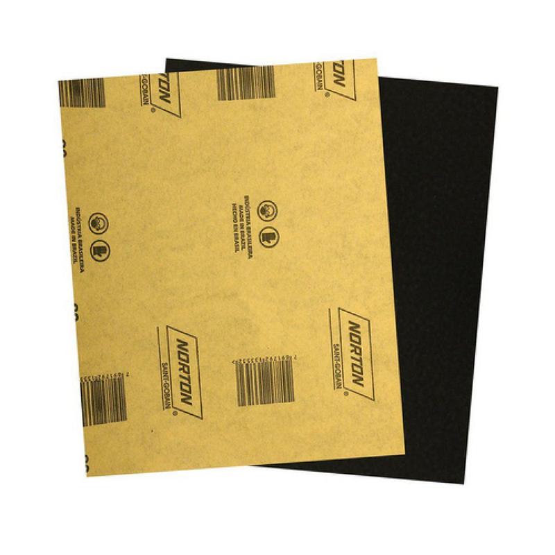 Lixa Seco Norton 320 - Kit C/50 FOLHAS(S) - Lixa para Madeira ...