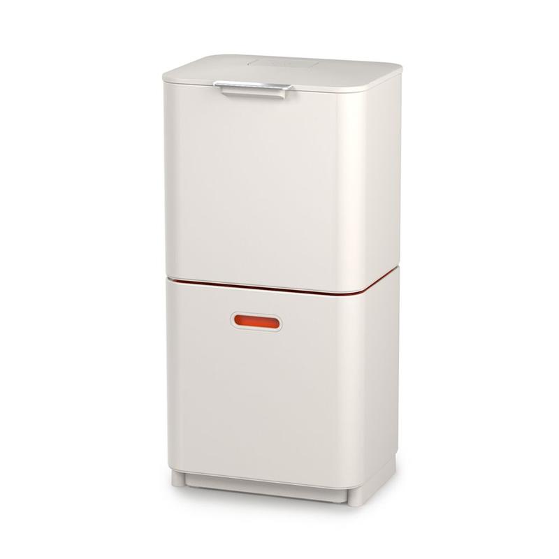 Lixeira em Aço Inox Totem Max 60 Litros Joseph & Joseph Creme - Lixeira ...