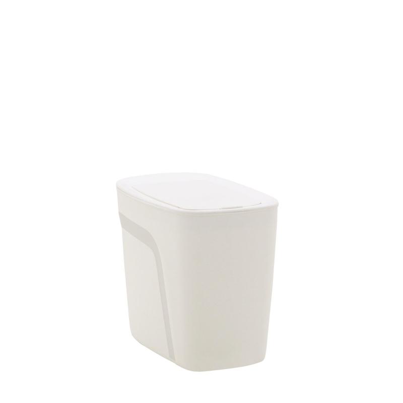 Lixeira Tramontina Compact em Polipropileno Branco com Tampa Click 6,5 ...