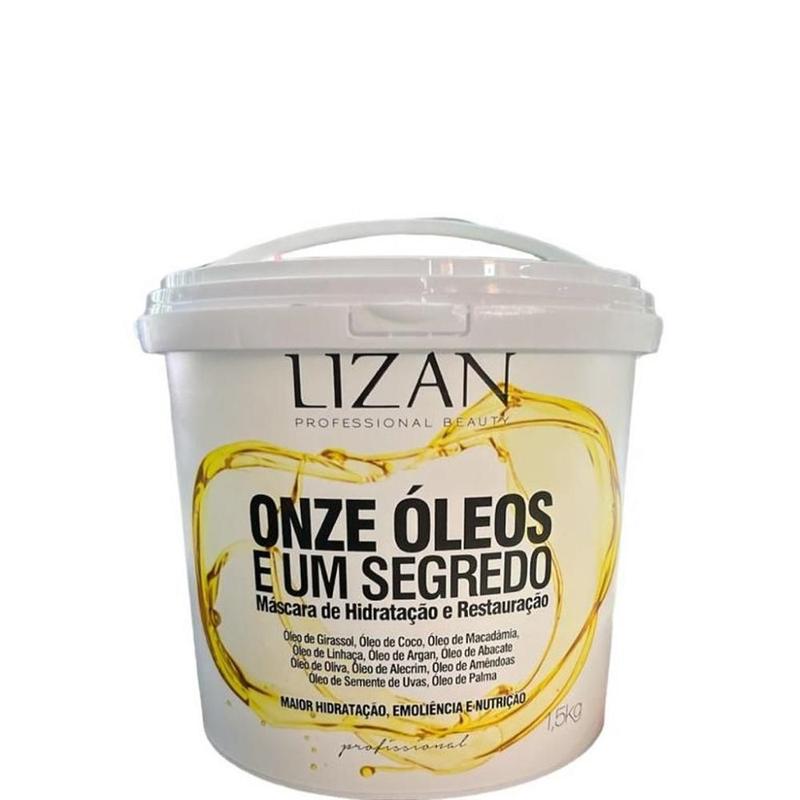 Lizan Onze Óleos e Um Segredo Máscara de Hidratação Balde 1,5kg - Lizan ...