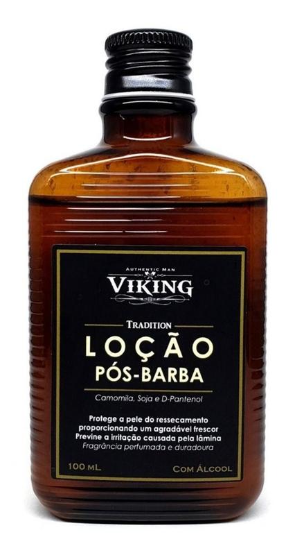 Locao Pos-Barba Acalma Pele Combate Irritações Viking 100mL - Pós Barba ...