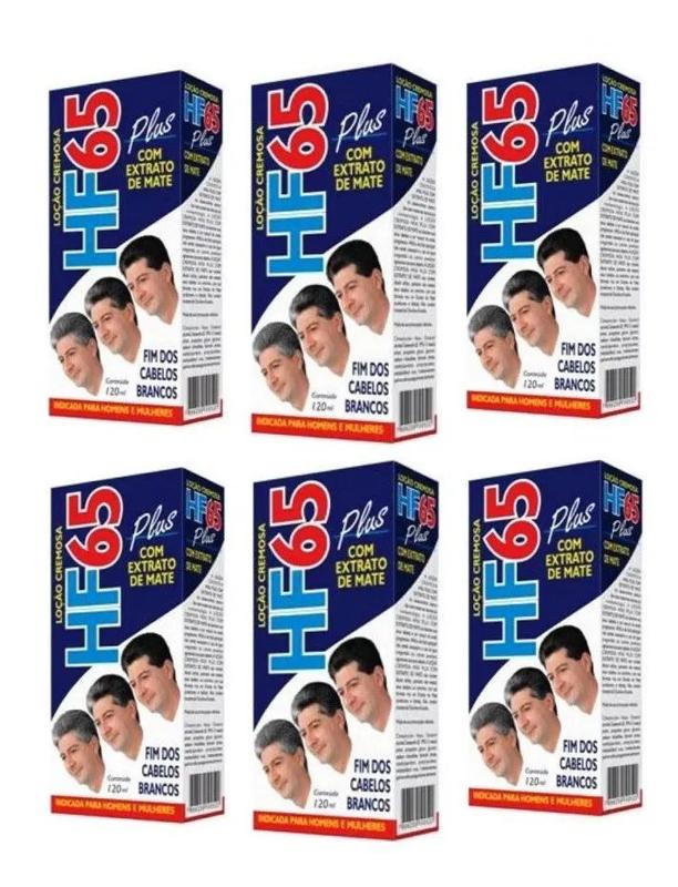 Loção Restauradora Cremosa Hf65 Plus Fórmula Original 120ML kit c/ 6un ...
