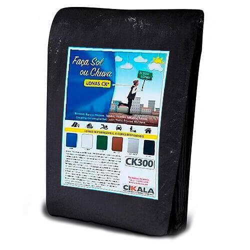 Lona CK300 Preta 4x3 Metros em Polietileno com Ilhós a cada Metro ...