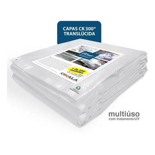 Lona CK300 Translúcida 4x3 Metros em Polietileno com Ilhós a cada Metro ...