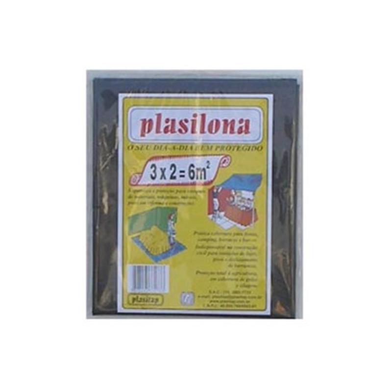Lona Plástica Plasilona 3x2m Preta - Plasitap - Lona - Magazine Luiza