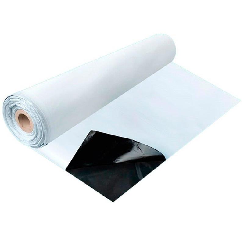 Lona Plástica Pro 8 Meses Preta/Branca Agroflex 12X50m 60Kg 150 Micra ...