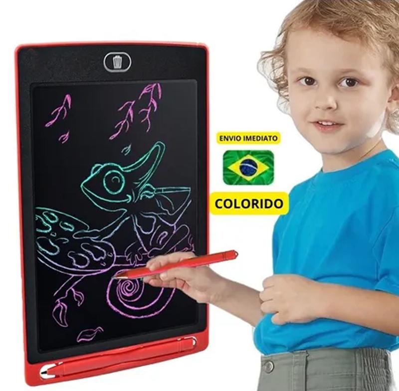 Lousa Mágica COLORIDA Infantil Tela Lcd Tablet De Escrever E Desenhar 8 ...