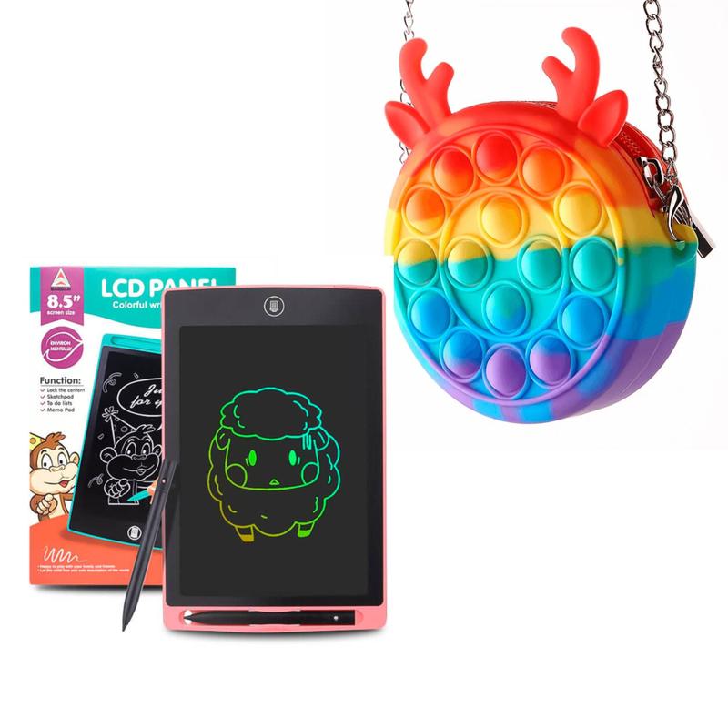 Lousa Magica Infantil Digital 8,5 Lcd Tablet Desenho Premium + Bolsa ...