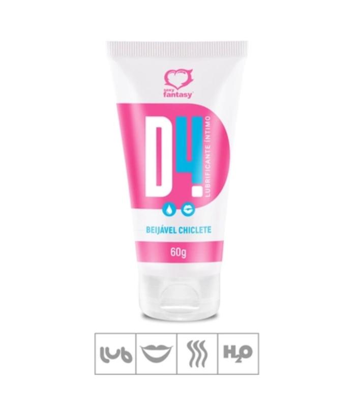 Lubrificante Beijável D4 60g - Chiclete - Sex Fantasy - Lubrificante Íntimo - Magazine Luiza
