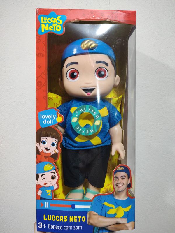 Lucas Neto Boneco fala frases - NCM - Boneco Luccas Neto - Magazine Luiza