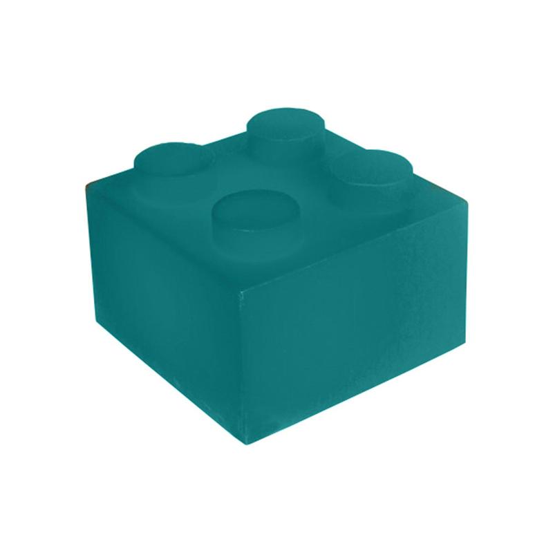 Luminária Abajur de Mesa Grande Bloco Lego Azul Cód. 1490 - Usare ...