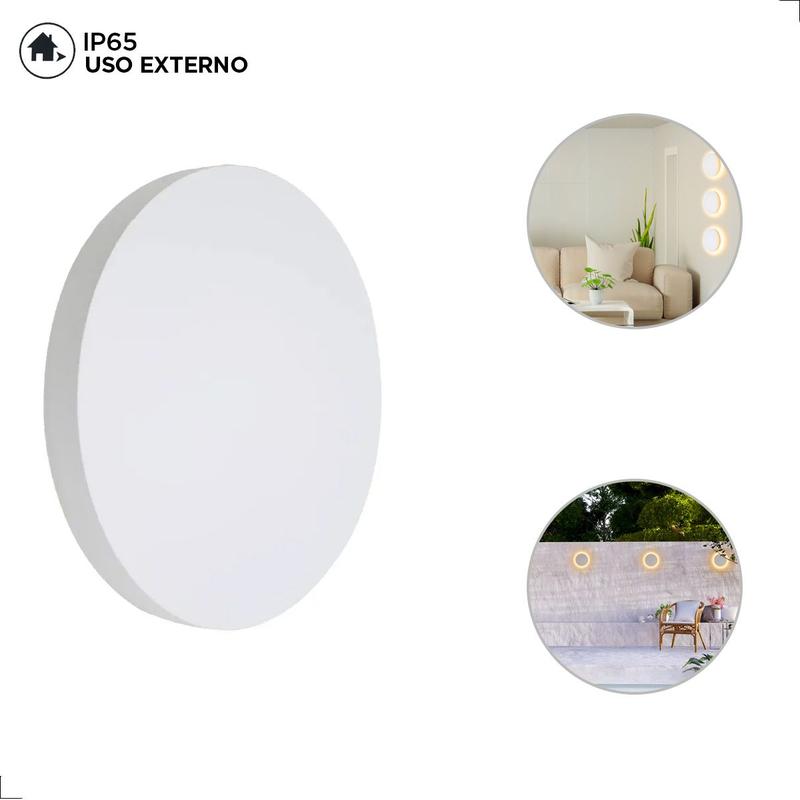 Luminária Arandela Eclipse 3000k Luz Indireta 12w Ip65 Led Integrado - OPUS - Luminária de ...