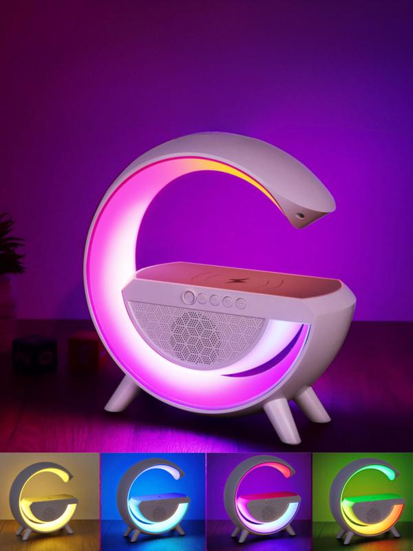 Luminária Bluetooth Inteligente Carregador Luz Rgb Portatil - nfdj ...