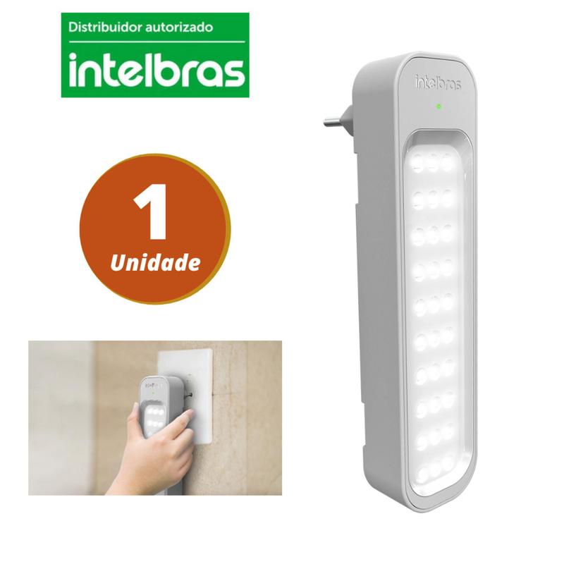 Luminária De Emergência Intelbras Lea 150 Led Bivolt Branca - Luminária ...