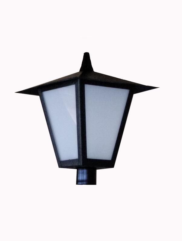Luminária de poste rustica colonial - GTS Iluminação - Luminária ...