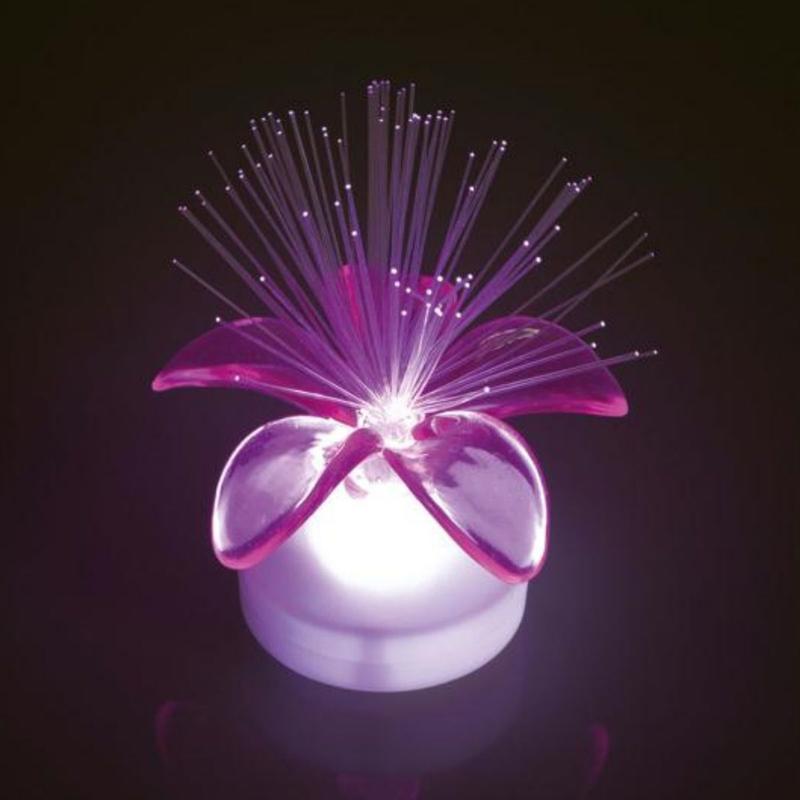 Luminária Decorativa Parede E Mesa Flor Rosa Em Led - Ship Comerce ...