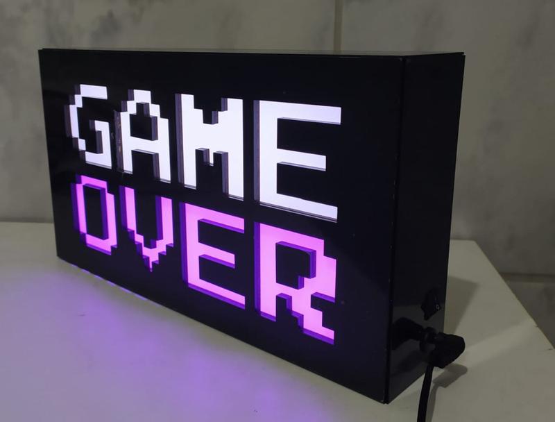 Luminária GAME OVER - SLASER - Luminária - Magazine Luiza