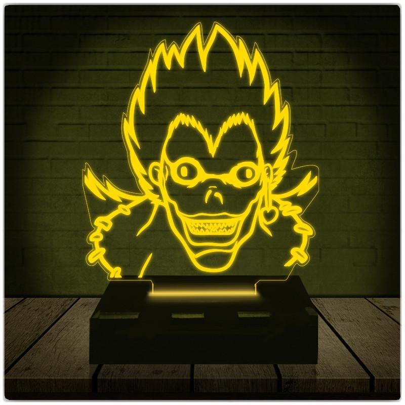 Luminária Led 3D Death Note Ryuk Abajur - 3D Fantasy - Luminária ...