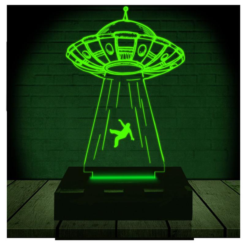 Luminária Led 3d Disco Voador ET Abajur - 3D Fantasy - Luminária ...