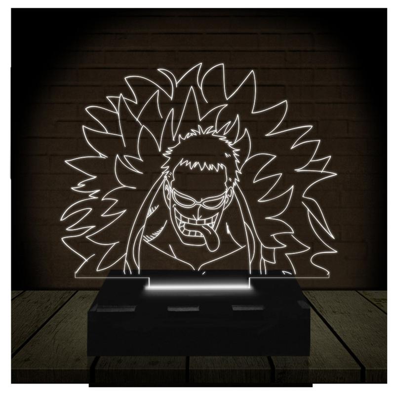Luminária Led 3d Don Quixote Doflamingo Otanix Amino Abajur - 3D ...