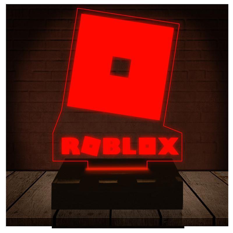 Luminária Led 3D Roblox Jogo Game Abajur - 3D Fantasy - Abajur ...