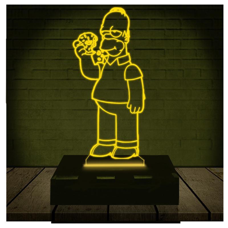 Luminária Led 3D Simpsons Bart1 - 3D Fantasy - Luminária - Magazine Luiza